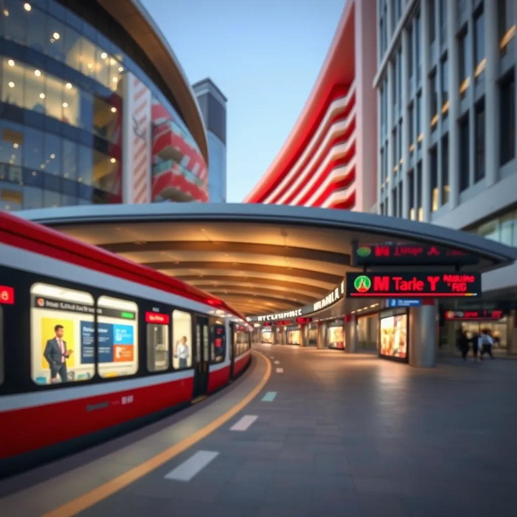Exploring the Red Line of the Dubai Metro System