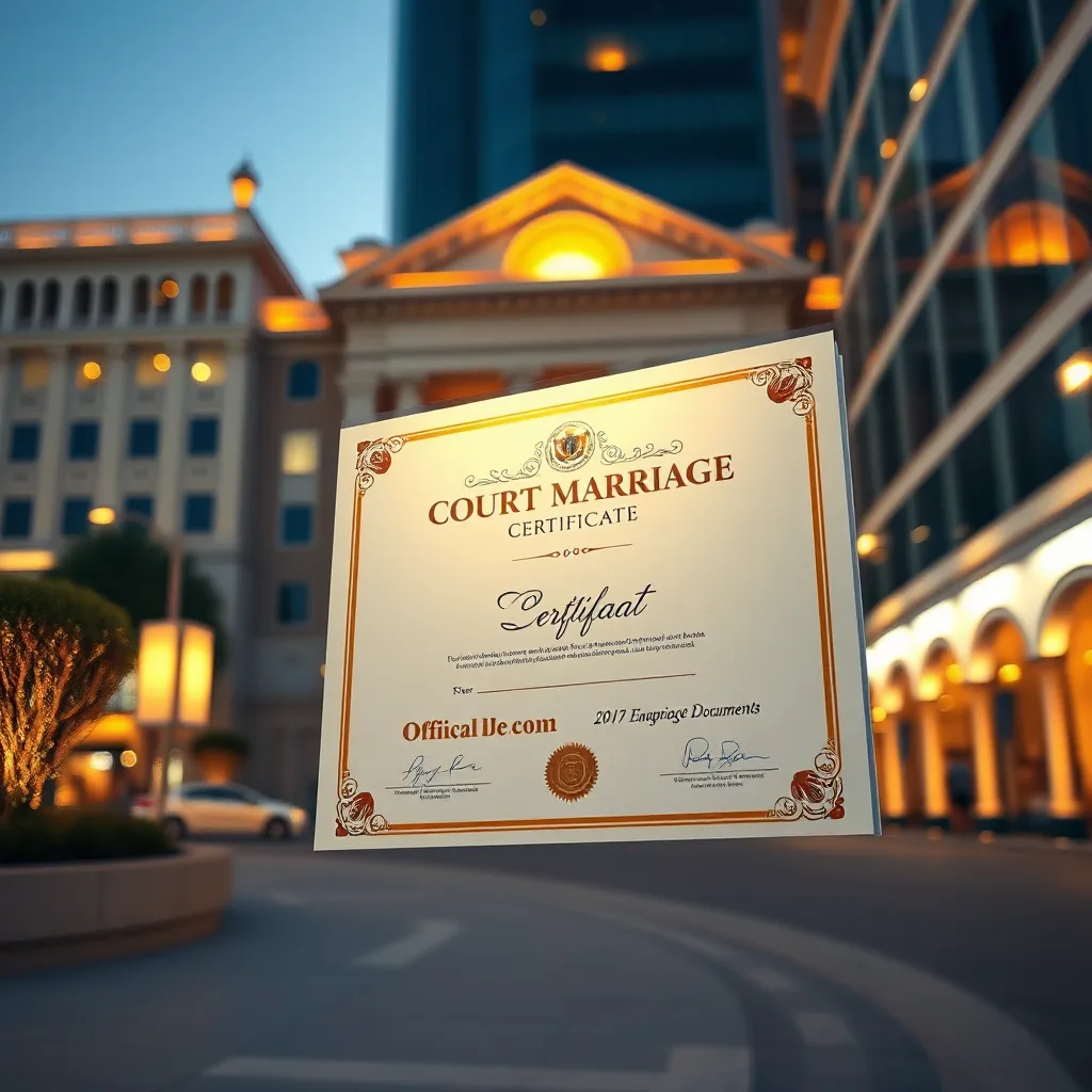 Key Aspects of Court Marriage Documents in Dubai